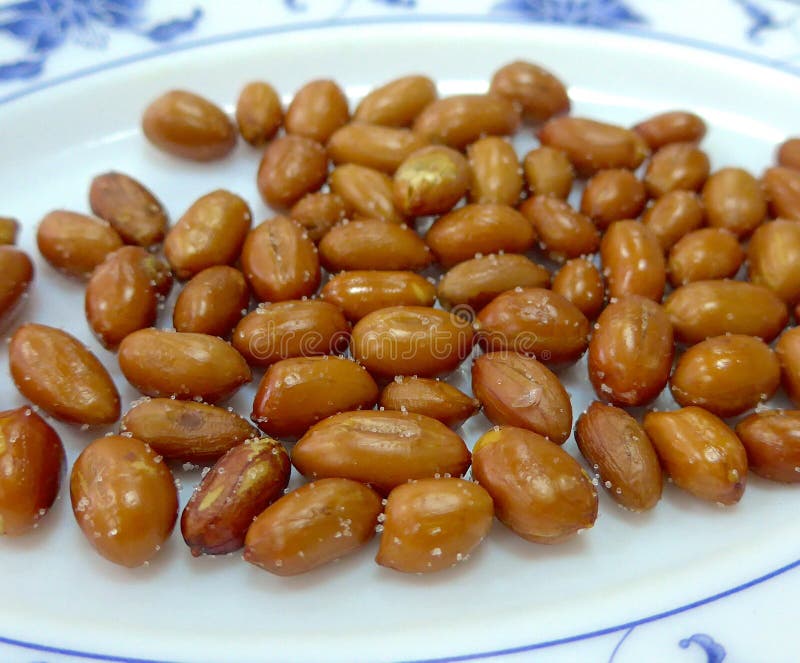 Fried peanuts closeup stock photo. Image of calories - 73085784