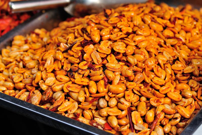 Fried peanuts stock photo. Image of bunch, snack, food - 31599364