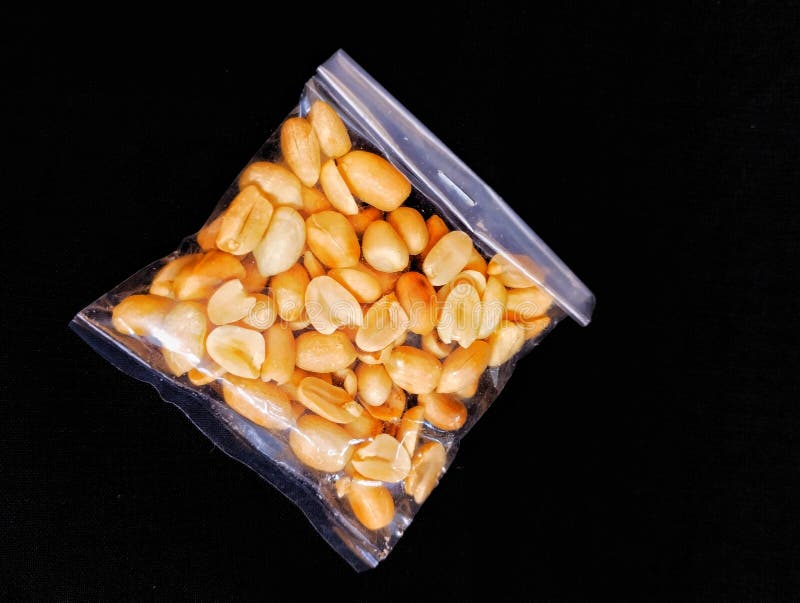 Fried Peanuts Wrapped in Plastic Stock Image - Image of fried, plastic ...