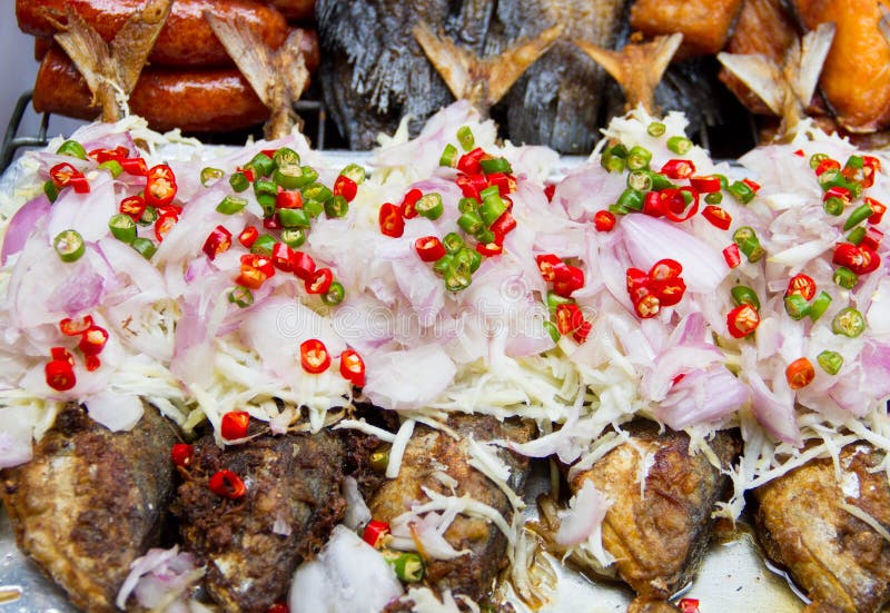 Fried pickled fish stock image. Image of lunch, culinary - 33455855