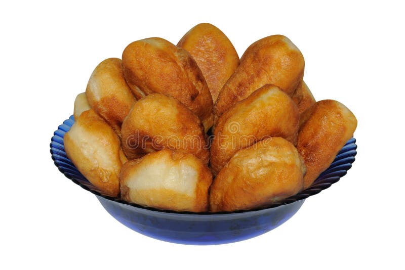 Fried Pies - a Traditional Russian Dish Stock Image - Image of blue ...