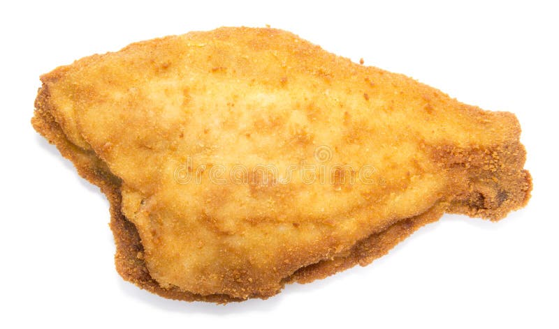 Fried Plaice on white stock photo. Image of crunchy, fastfood - 44391542