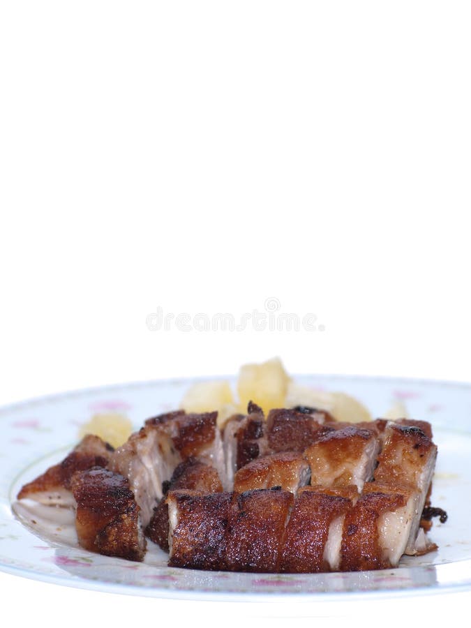 Fried pork stock photo. Image of palatable, platter, meat - 19853344