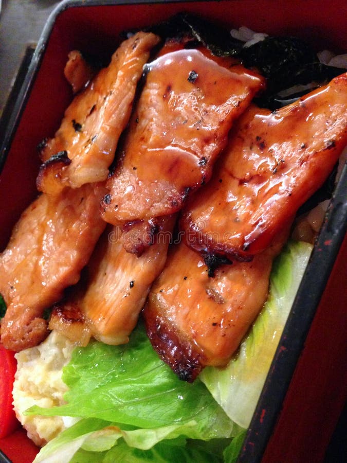 Fried Pork Bento Set, Japanese Food Stock Image - Image of traditional ...