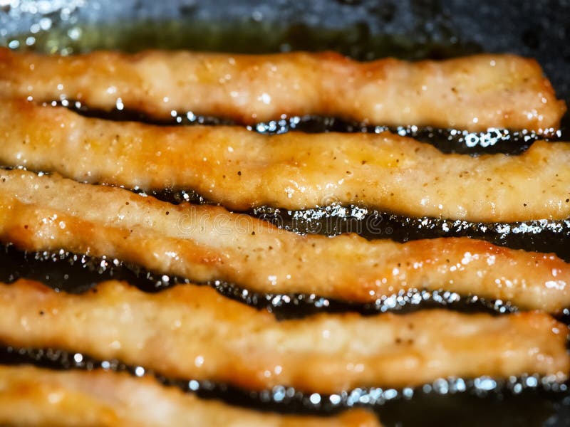 Fried Pork Sticks in the Pan Stock Photo - Image of dish, lunch: 303666810