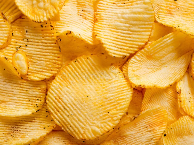 Fried potato chips stock photo. Image of closeup, white - 294910016