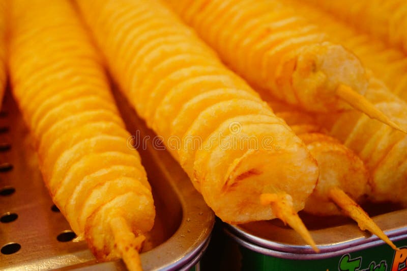 Fried Potato Chips, a String of Potato Chips Fried, into a Delicious ...