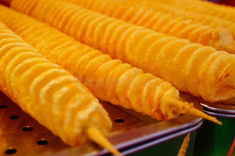 Fried Potato Chips, a String of Potato Chips Fried, into a Delicious ...