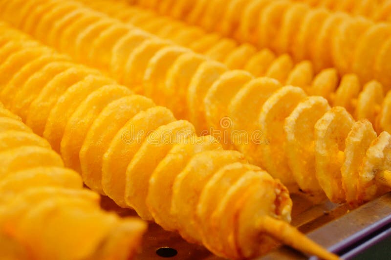 Fried Potato Chips, a String of Potato Chips Fried, into a Delicious ...