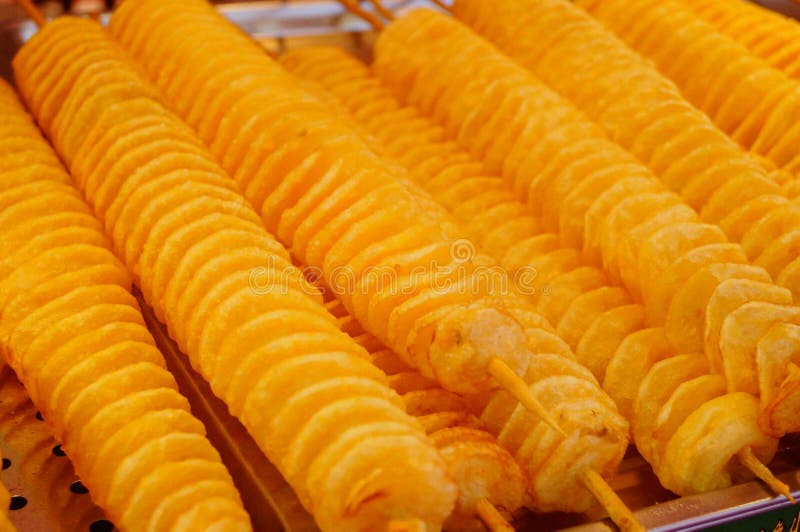 Fried Potato Chips, a String of Potato Chips Fried, into a Delicious ...