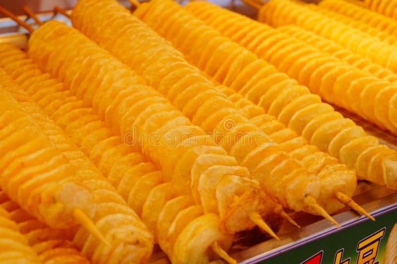 Fried Potato Chips, a String of Potato Chips Fried, into a Delicious ...