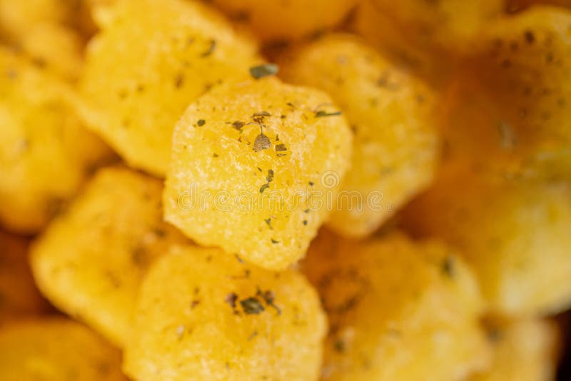 Fried Potato Texture with Lots of Cut Potatoes Stock Image - Image of ...