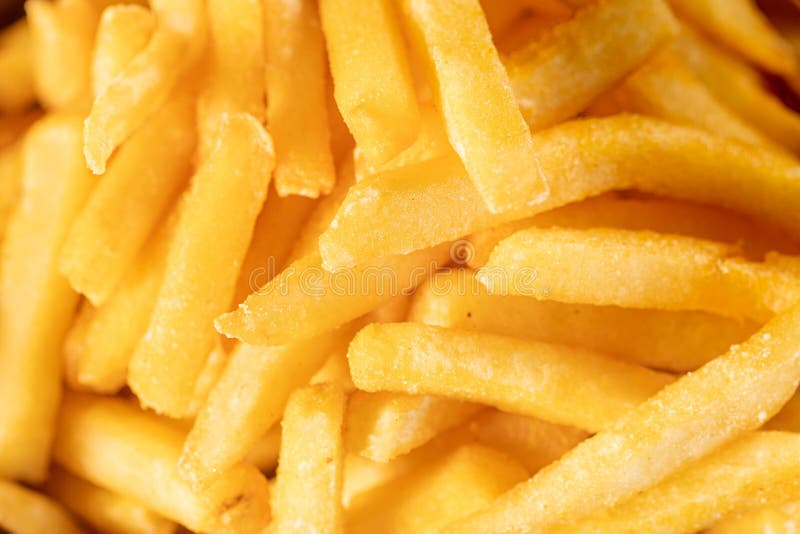 Fried Potato Texture with Lots of Cut Potatoes Stock Image - Image of ...