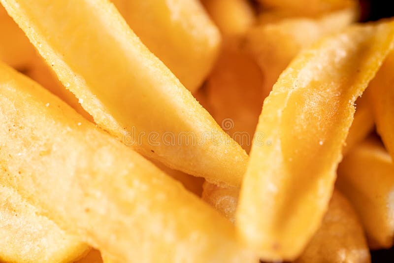 Fried Potato Texture with Lots of Cut Potatoes Stock Image - Image of ...
