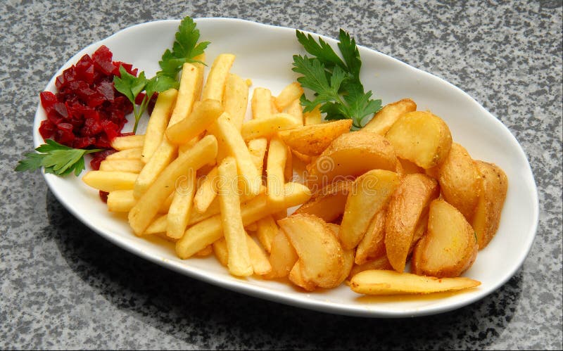Fried potatoes stock image. Image of fried, banquet, potatoes - 17797783