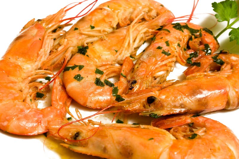 Fried prowns stock image. Image of gourmet, cuisine, mealtimes - 17313675