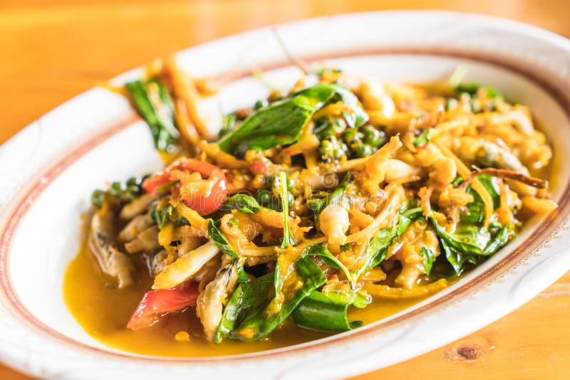 Fried Razor Clams stock photo. Image of cooking, healthy - 100823132
