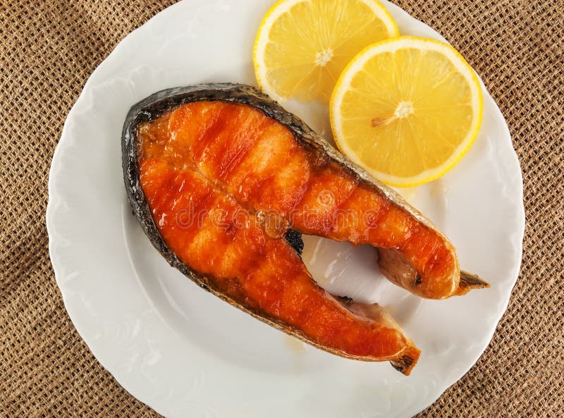 Fried red fish stock photo. Image of eating, barbecue - 67489200
