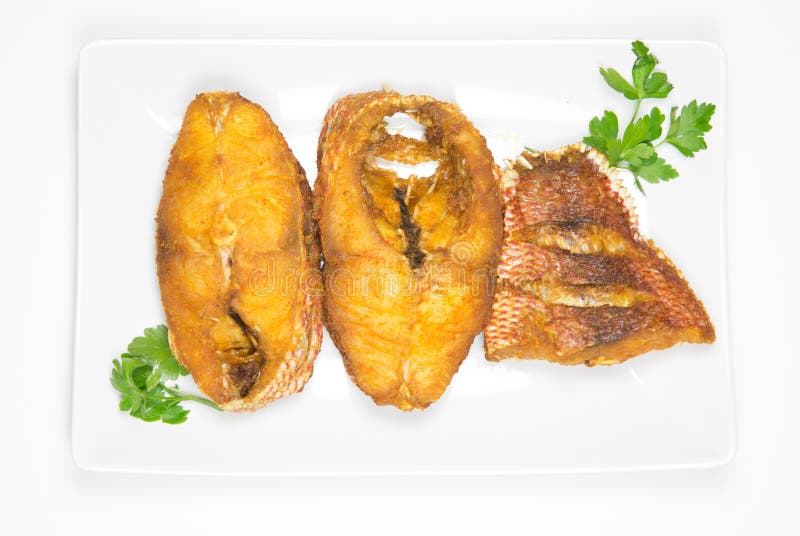 Fried Red Snapper IV stock photo. Image of pieces, cooking - 30586690
