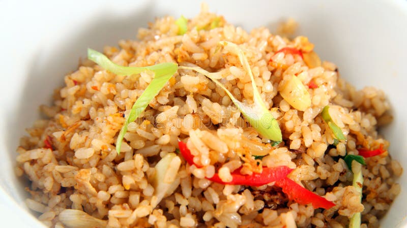 Fried rice asia food stock image. Image of grain, rice - 15691669