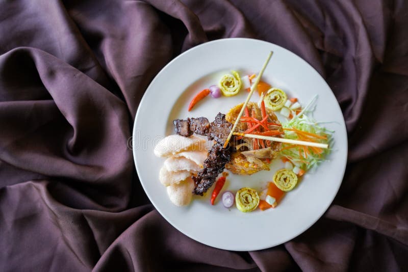 Fried rice with beef stock photo. Image of dessert, meal - 225232308