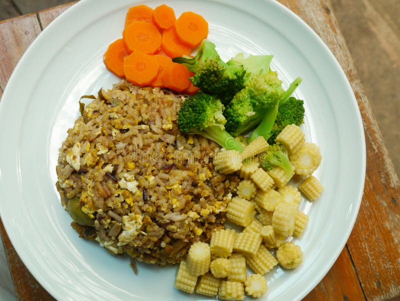 Fried Rice stock photo. Image of still, people, broccoli - 57385390