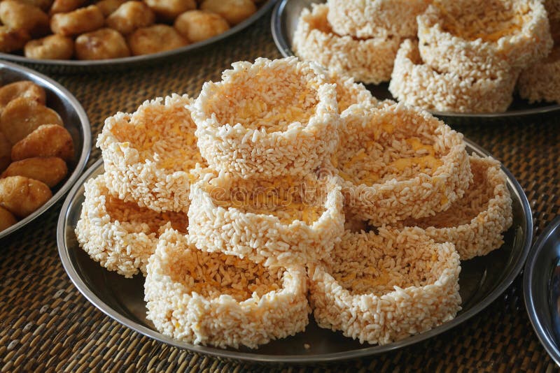 Fried rice cakes stock photo. Image of cakes, asian, brown - 72381020