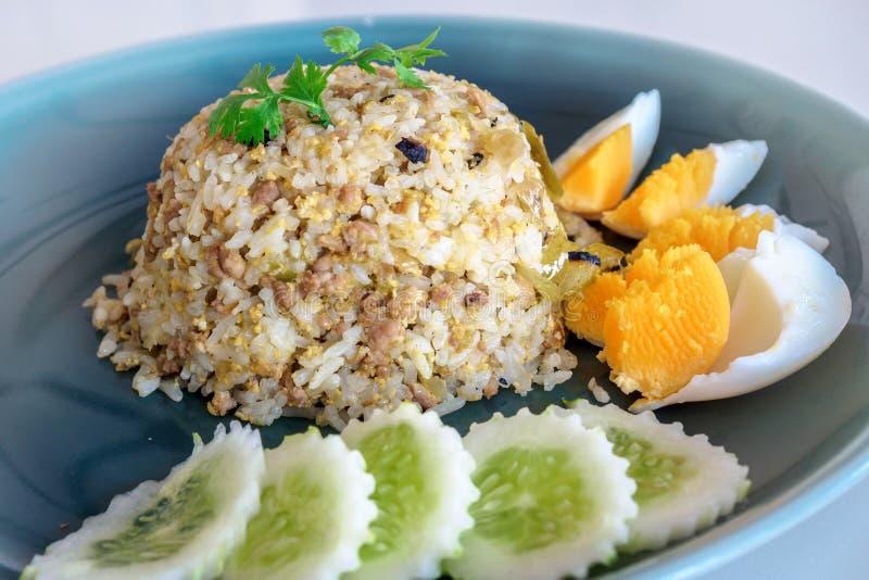 Fried Rice with Chili Paste Stock Photo - Image of spicy, tomato: 132080020