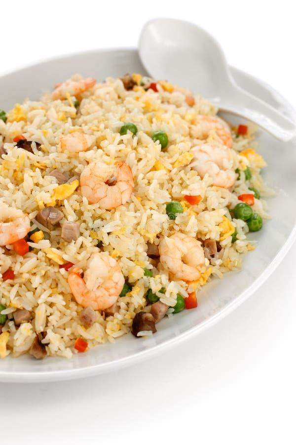 Fried Rice, Chinese Cuisine, Yangzhou Style Stock Image - Image of ...