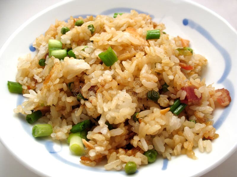 Fried Rice on Chinese Plate Stock Photo - Image of peas, gourmet: 8114882