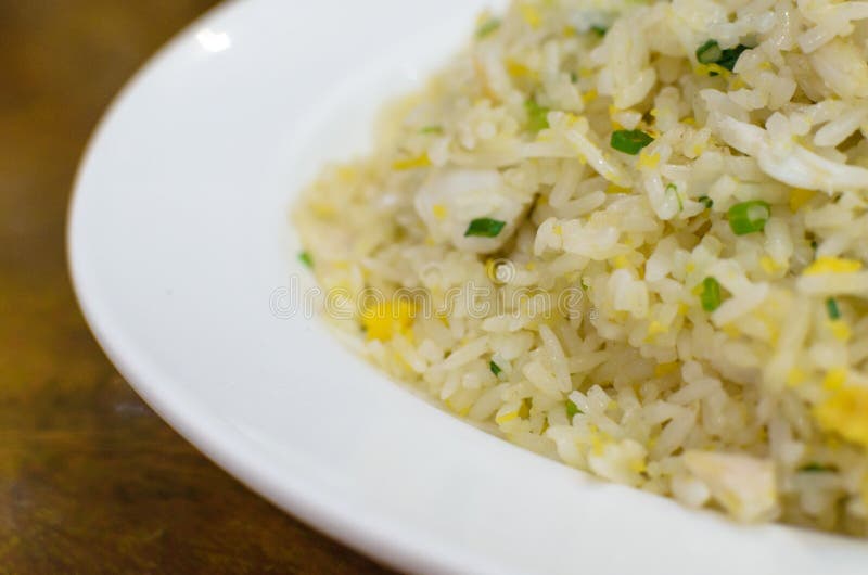 Fried Rice with Crab. stock photo. Image of tasty, delicious - 86373588