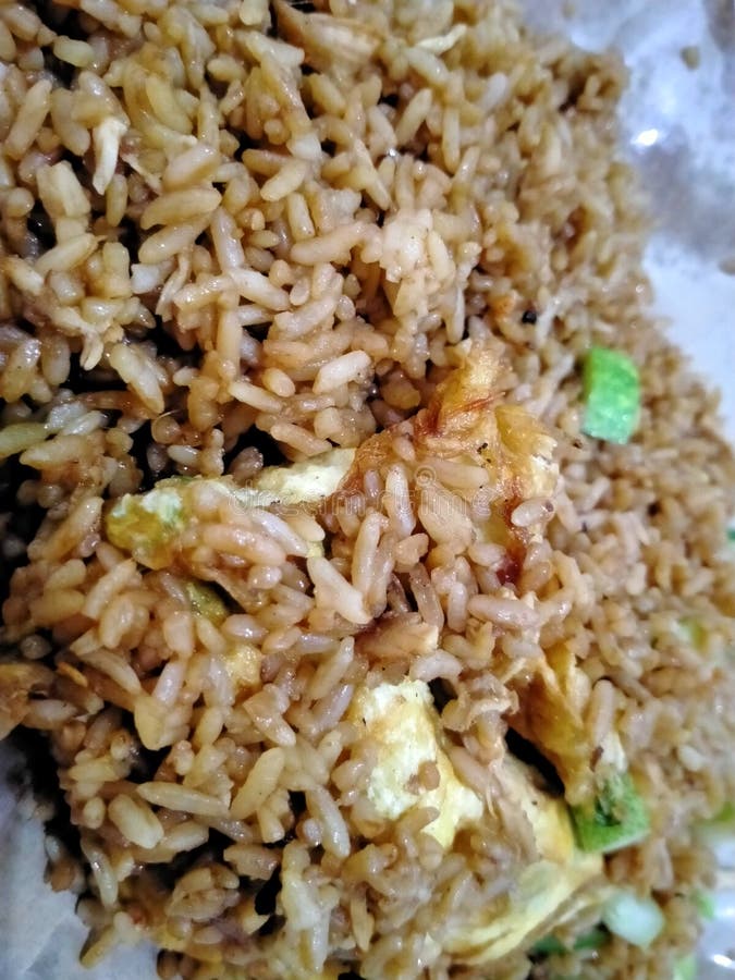 Fried Rice with a Delicious Mixture of Carrots and Cucumber Stock Photo ...