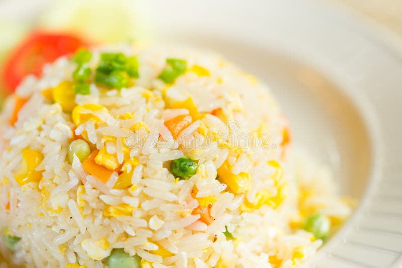 Fried Rice Food in Restaurant Stock Image - Image of culture, cuisine ...