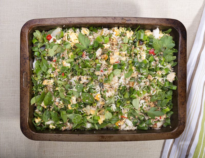 Fried Rice stock photo. Image of dish, chicken, meal - 52008942