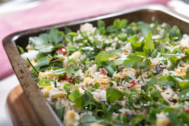 Fried Rice stock photo. Image of vegetables, plate, vegetable - 52010458