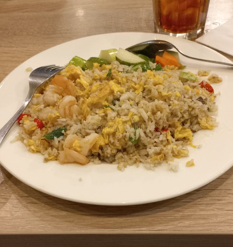 The Fried Rice stock photo. Image of indonesian, spoon - 264234110