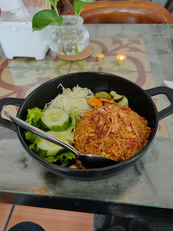 Fried rice jawa stock image. Image of dessert, jawa - 268244185