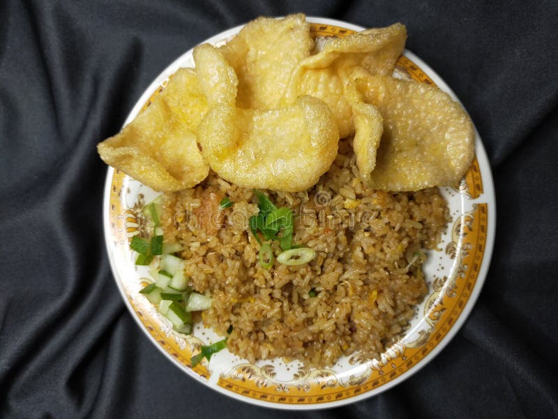Fried rice kampung java stock image. Image of rice, nyummy - 277107271