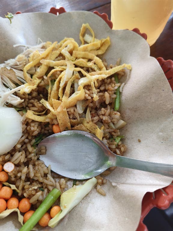 Fried rice menu in canteen stock photo. Image of meat - 282936054