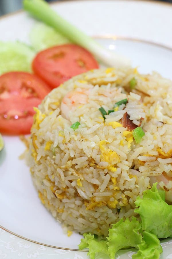 Fried Rice, Menu of Local Food in Thailand Stock Image - Image of dish ...
