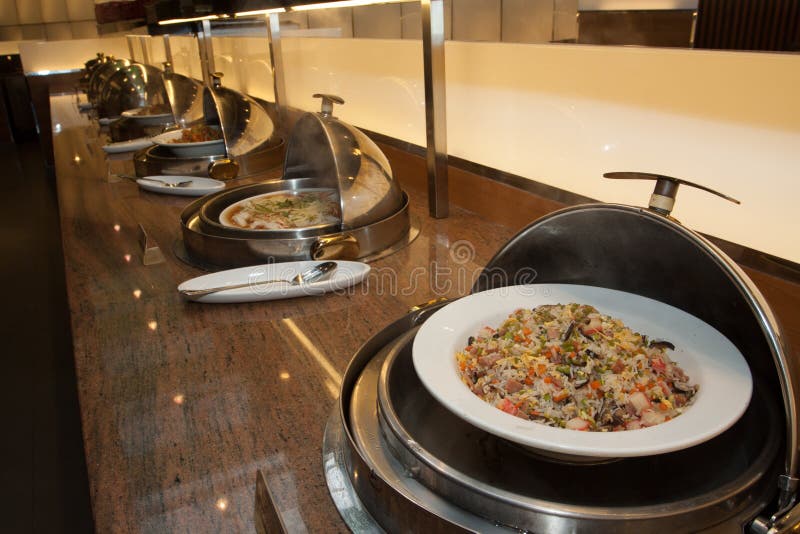 Fried rice Open Buffet stock photo. Image of hotel, fried - 48644090