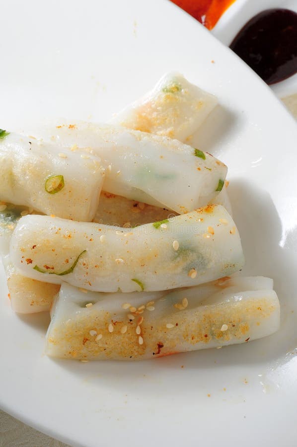 Fried rice roll dim sum stock image. Image of oyster - 28251959