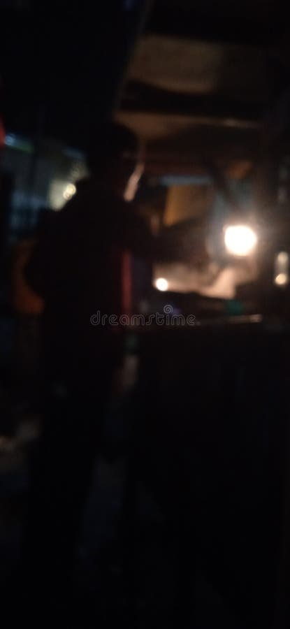 Fried Rice Seller at Nightnight Editorial Photography - Image of ...