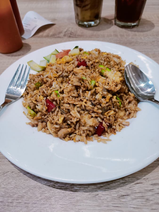 Fried Rice with Stink Bean stock photo. Image of delicious - 268094164