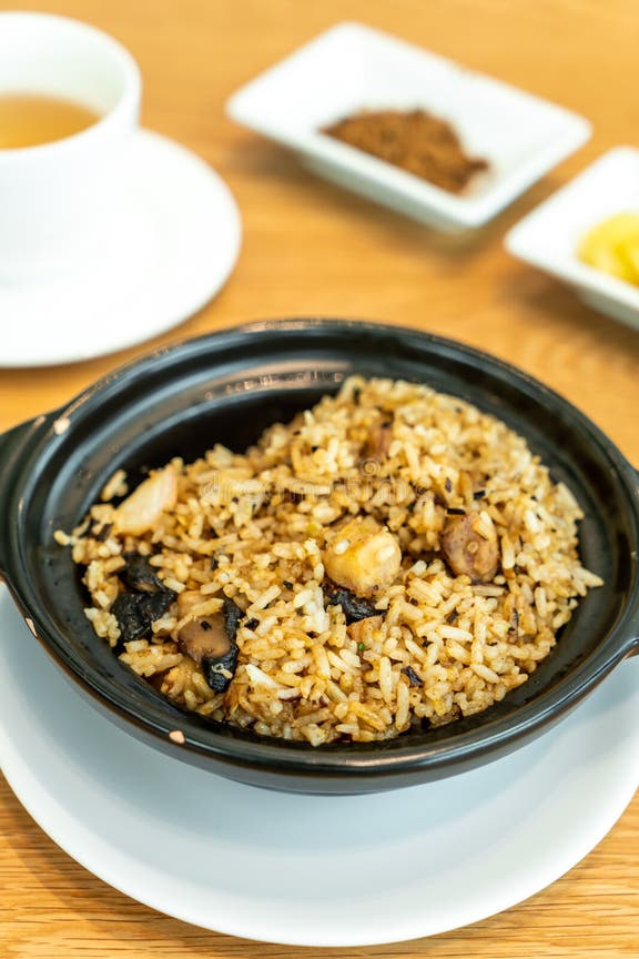 Fried rice with taro stock photo. Image of peas, hungry - 155293092