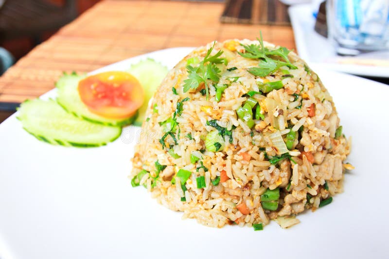 Fried rice ,Thai cuisine. stock photo. Image of style - 37553280