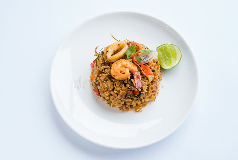 Fried Rice Tom Yum stock photo. Image of chinese, restaurant - 108997306