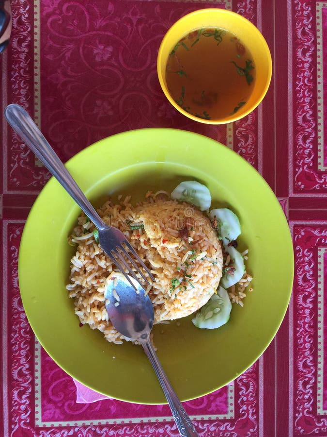 Fried rice. stock image. Image of view, rice, shot, fried - 64646139