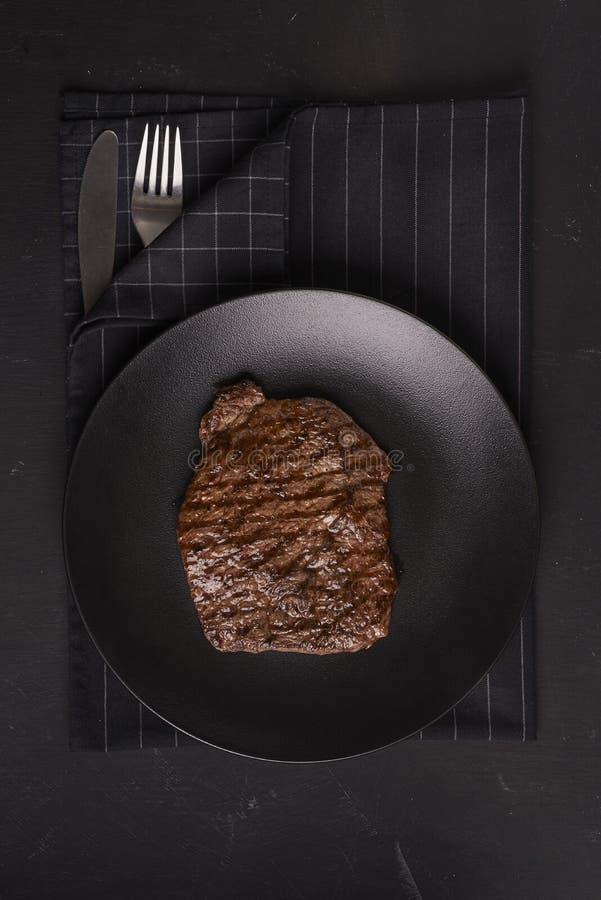 Fried rump steak stock photo. Image of onion, rump, sirloin - 193158202