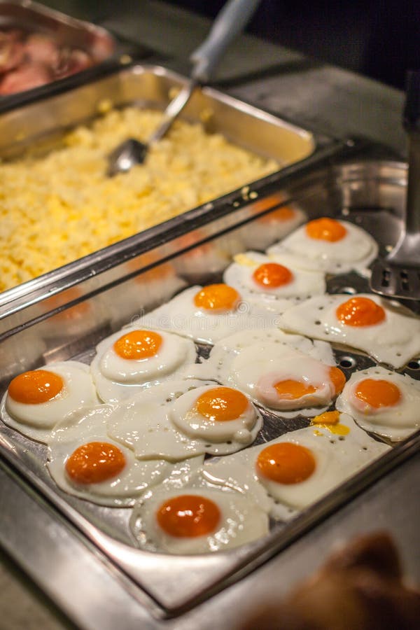 Fried and scrambled eggs stock photo. Image of dieting - 70854480